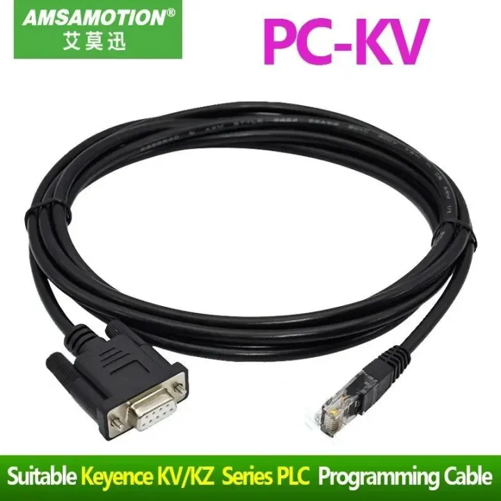 PC-KV RS232 Serials Cable Suitable Keyence KV KZ Series PLC Programming ...