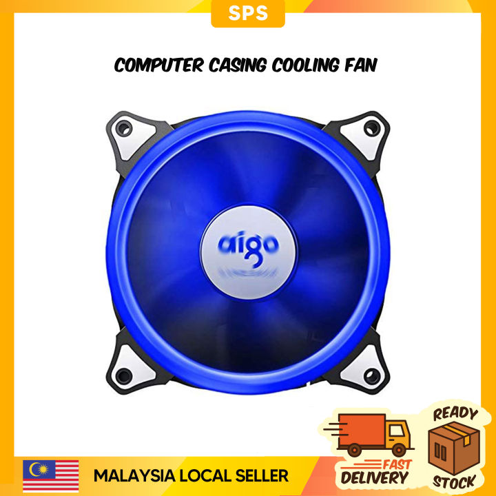 SPS 120MM LED COMPUTER CASING COOLING FAN 12V CONNECTOR 3/4PIN PLUG ...