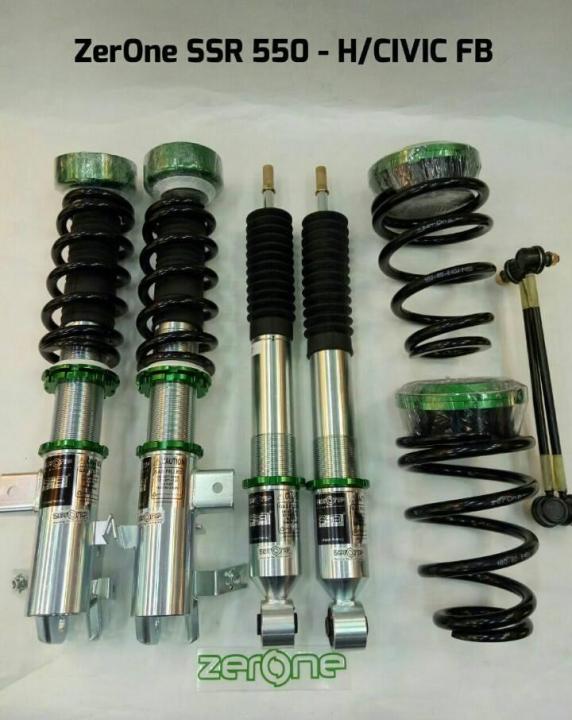 Honda Civic 9th Gen 12+ ZERONE SSR550 Fully Adjustable Suspension ...
