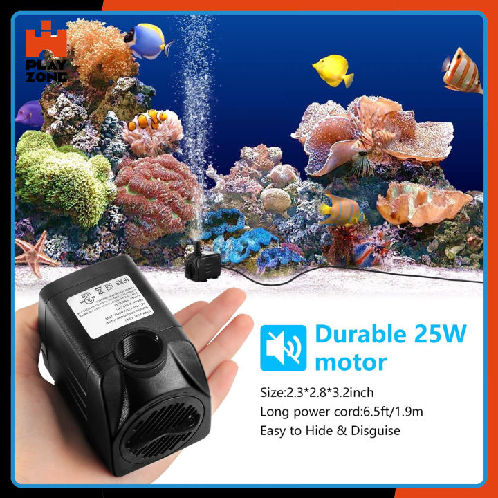 45W Water Submersible Pump High Flow Rate Aquarium Water Pump For Fish ...