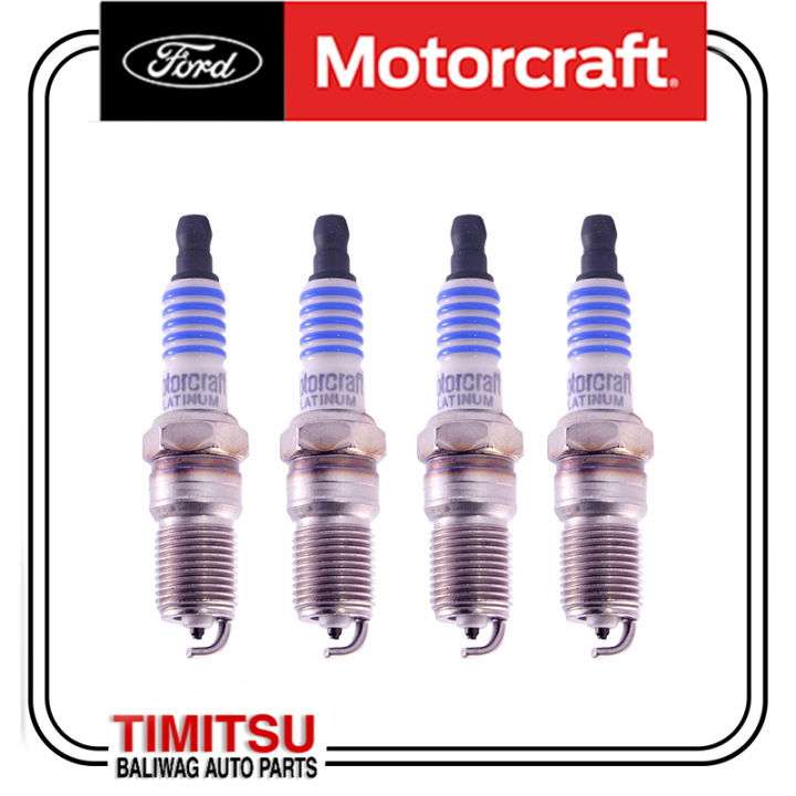 FORD MOTORCRAFT SPARK PLUG PLATINUM PLATINE (SET OF 4) FORD PART NO. SP-493 | Lazada PH