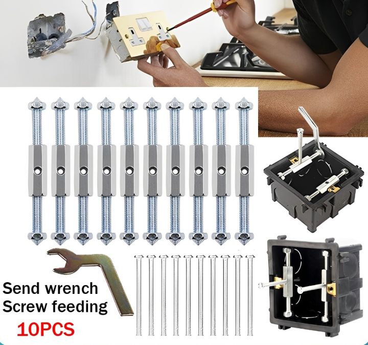10 Pcs Switch Socket Cassette Screws Support Rod Switch Box Repair ...