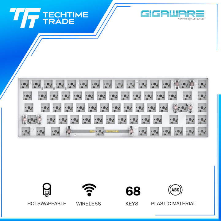 Gigaware CIY GK68 Tester 68 Keys hot-swappable Wireless Mechanical ...