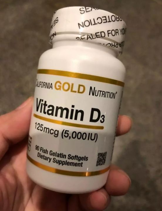 Vitamin D3 Vit D-3 5000IU 90 Softgels California Gold Nutrition Ori USA ...