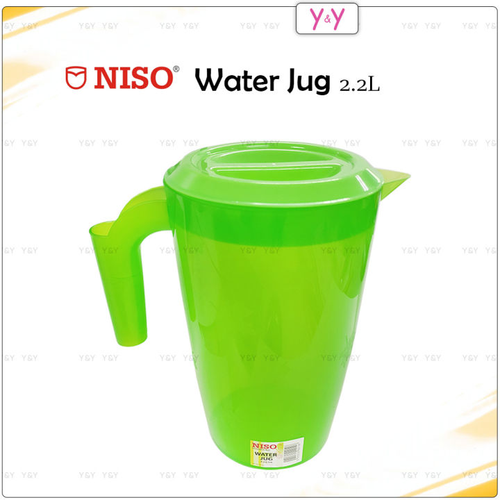 Niso Water Jug 2.2L with Lid / Plastic Water Kettle Water Pot / Water ...