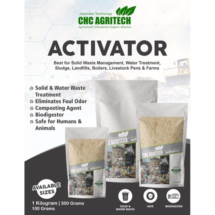 CHC AGRITECH ACTIVATOR FOR SOLID AND LIQUID WASTE MANAGEMENT 1Kilo | Lazada PH