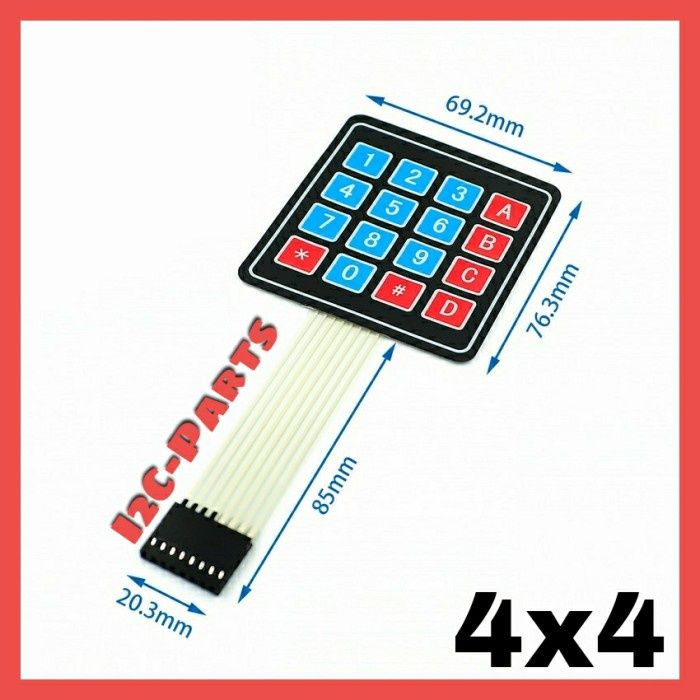 4x4 Membran Keypad Matrix Array 16 Key Membrane Switch Arduino Stm32 0618
