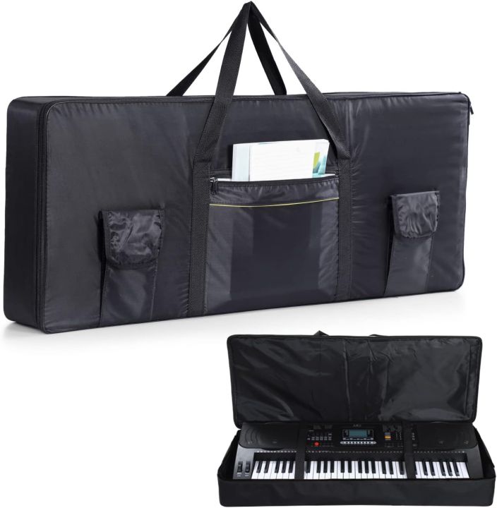 PLAYOU Portable 61 Key Electronic Piano Keyboard Gig Bag Carrying Bag ...