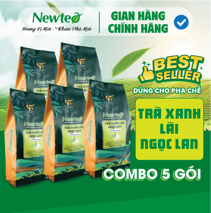Combo 5 Gói Trà Xanh Lài Ngọc Lan Cao Cấp Newtea 2500g - Chuyên Pha Trà ...
