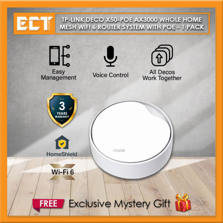 TP-Link Deco X50-PoE AX3000 Whole Home Mesh Wifi 6 Router System With ...