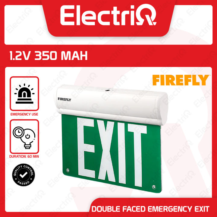 Electriq l Firefly 1.2V 350mah Double Faced Emergency Exit Light w ...
