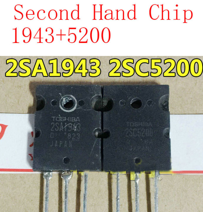 Second Hand One Pair 2SA1943 2SC5200 A1943 C5200 Audio Amplifier Chip | Lazada