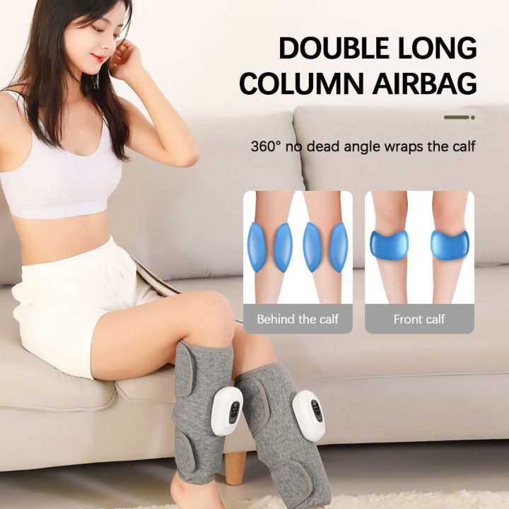 Electric Leg Massager Wireless Compression Calf Massager 3 Modes Arm Body Circulation Muscle
