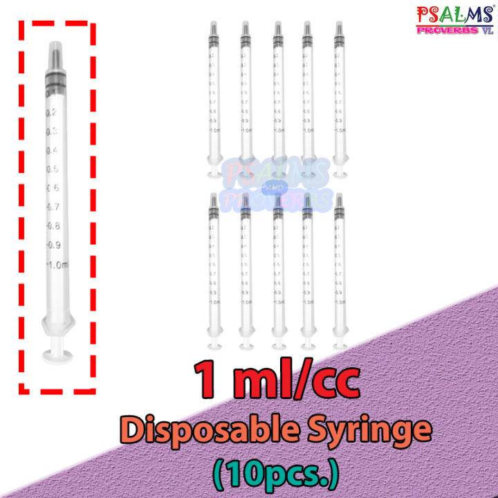 Disposable Syringe 1ml/3ml/5ml/10ml/20ml/50ml (10pcs.) | Lazada PH