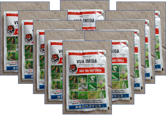 [TRUNG THIEN THINH] COMBO 10 gói thuốc trừ sâu VUA IMIDA gói 100g diệt ...