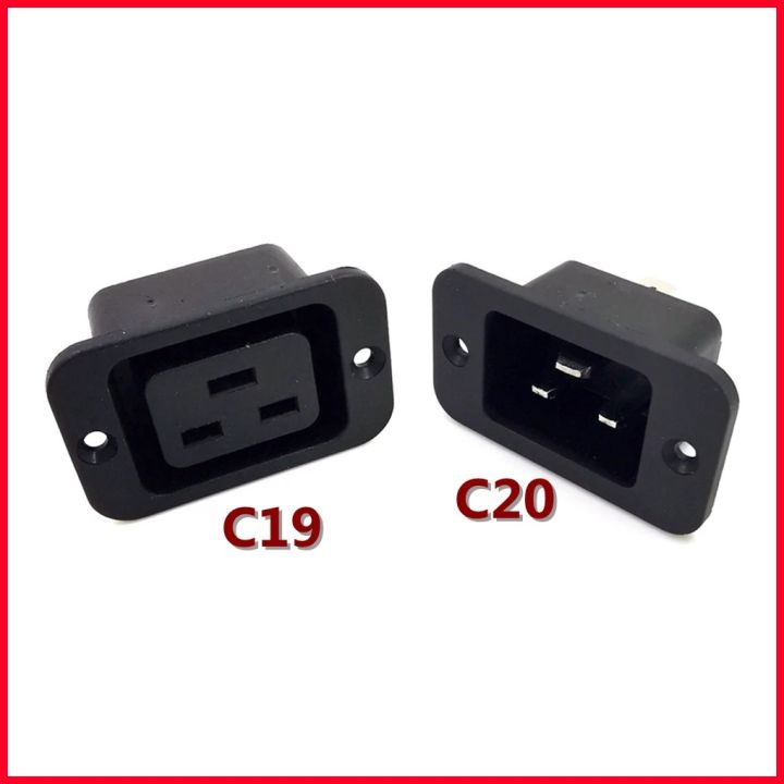【HOT WALL SOCKET 565】 IEC Inlet AC 250V 16A IEC 320 C19 C20 Panel Mount Plug Connector Socket ...