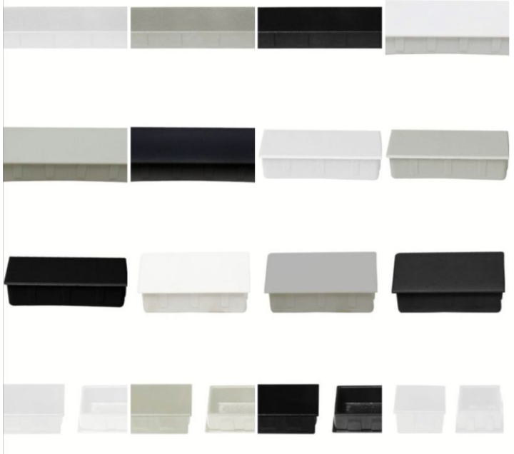 End cap steel pipe and aluminium pipe pvc cover bracket PVC Bracket For ...