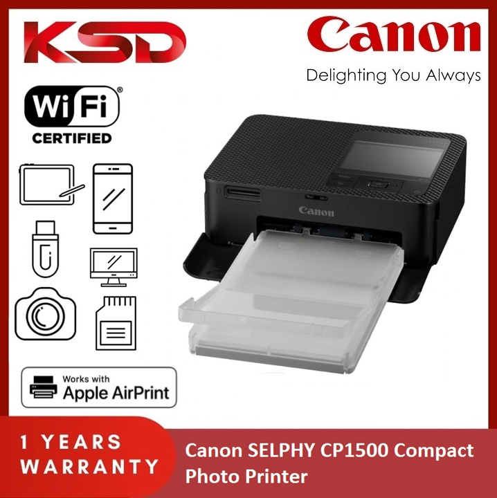 Canon SELPHY CP1500 Compact Photo Printer | Lazada