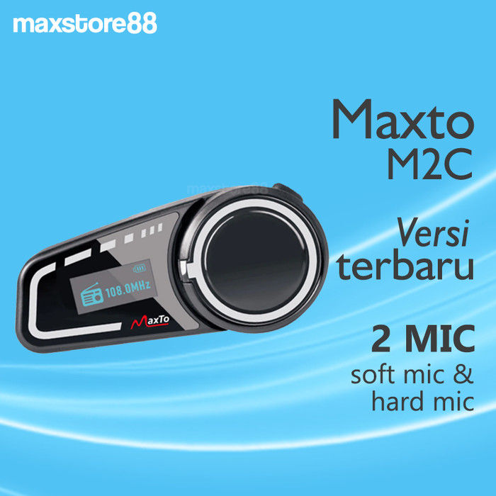 [New] Maxto M2C Intercom Bluetooth Helm 6 Rider [Aksesoris Helm ...