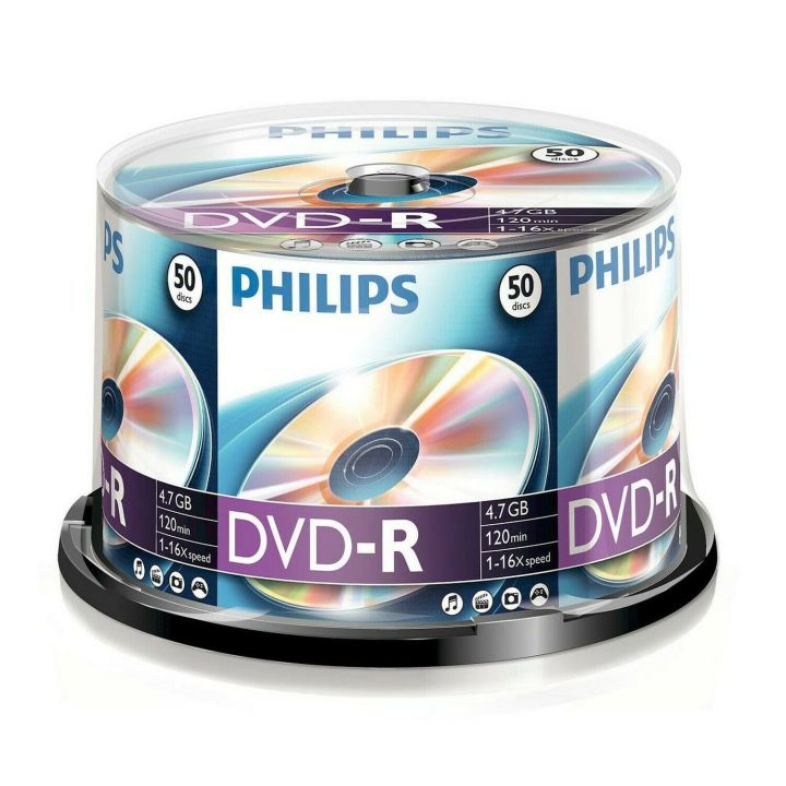 Philips - DVD R 4.7G Blank DVD R 50 pcs | Lazada PH