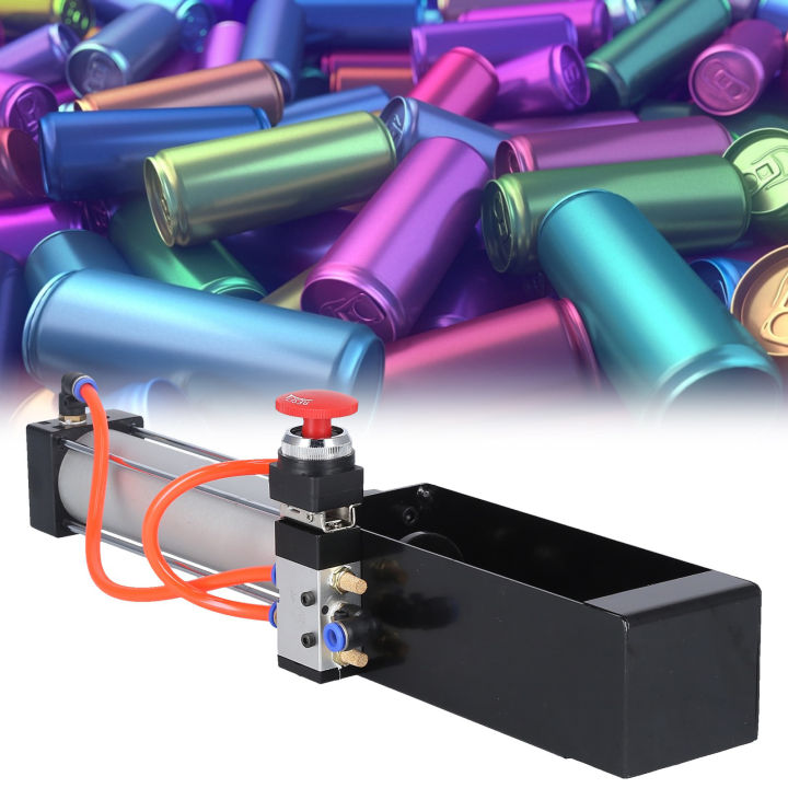 Pneumatic Can Crusher Cylinder Push Valve Cans Crushers Recycling Tool ...