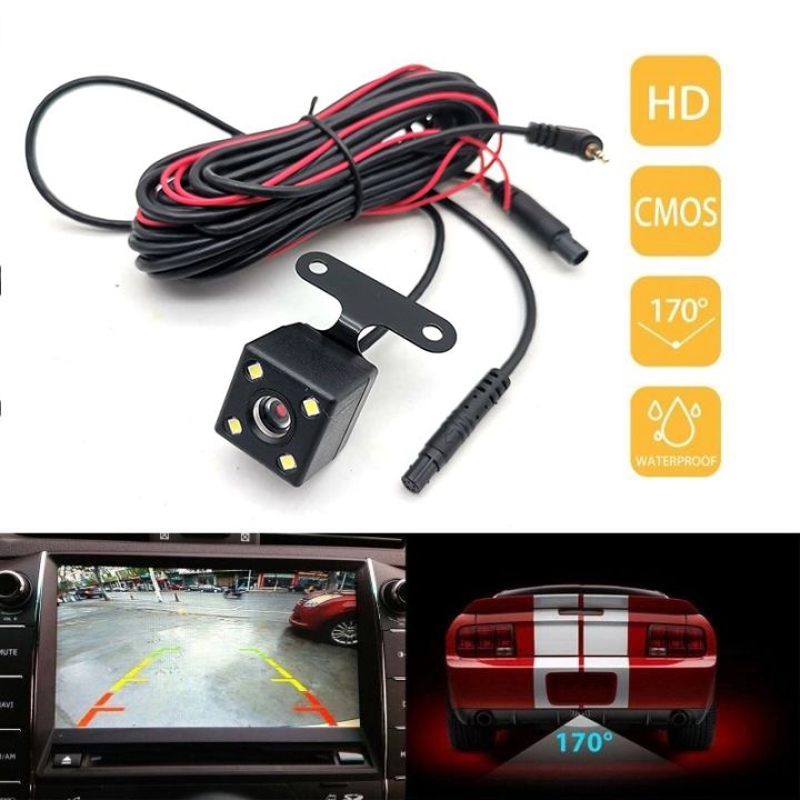 1Pcs 5 Pin Car Rear View Camera Reverse 170 Degree Wide Angle Recording ...