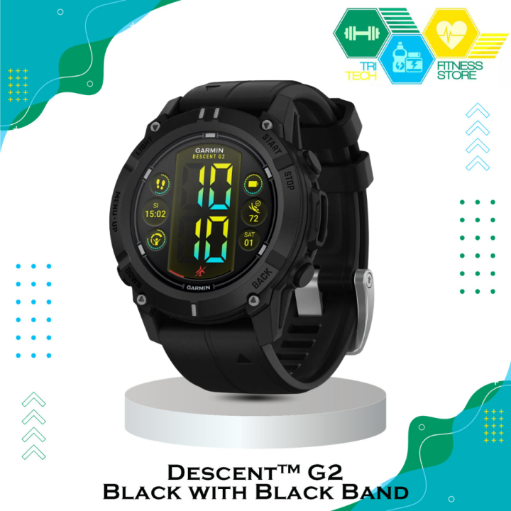 Descent G2 Black with Black Band Garmin Smartwatch | Lazada PH