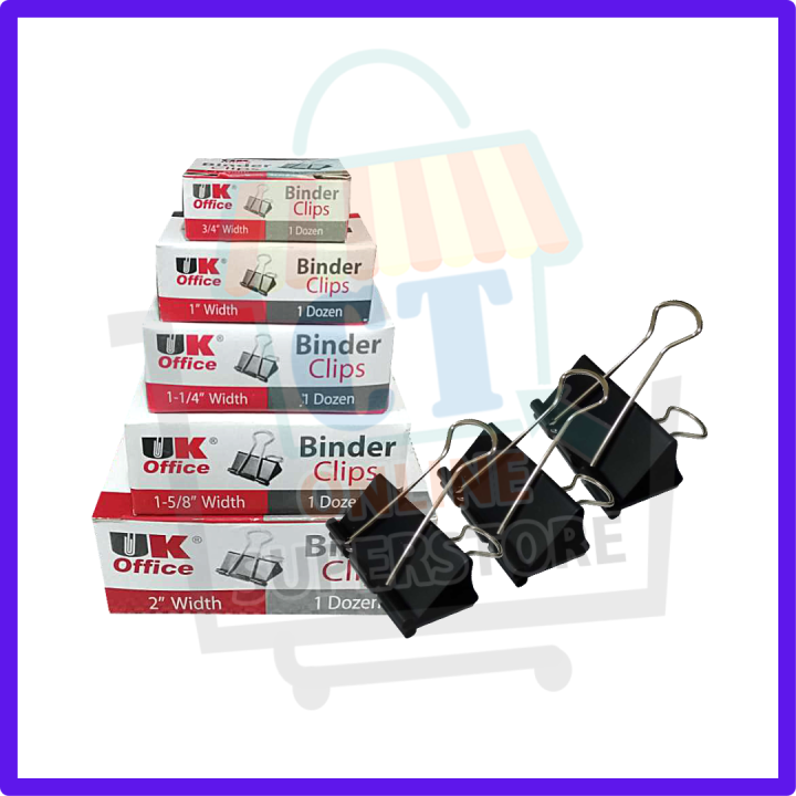 Binder Clip (12pcs/1 Dozen) | Lazada PH