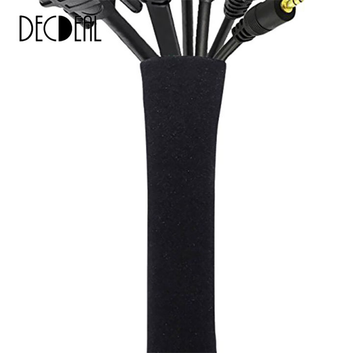 Cable Concealer Management Sleeve Wire Organizer for TV Computer Fridge ...