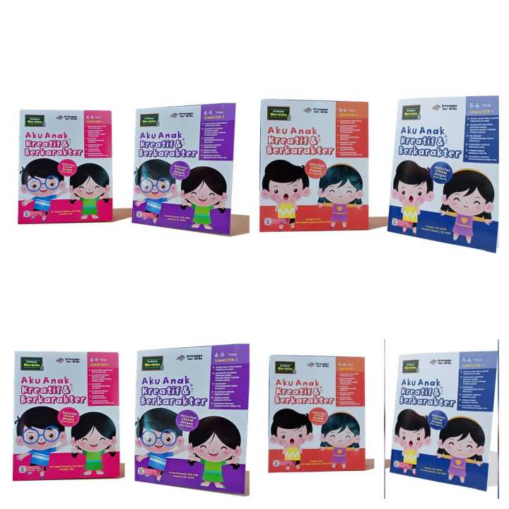 Buku Paud Paket Anak Kreatif dan Berkarakter Usia 4-5 Tahun 5-6 Tahun Penerbit Erlangga | Lazada ...