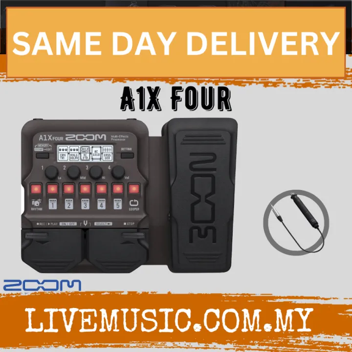 Zoom A1X Four - Acoustic Instrument Multi-Effect Processor (A1XFour ...