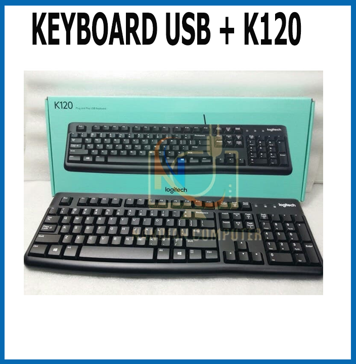 Keyboard USB Logitech K120 NEW | Lazada Indonesia