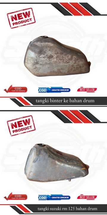 TANGKI BINTER KE 125 TANGKI SUZUKI RM 125 BAHAN DRUM | Lazada Indonesia