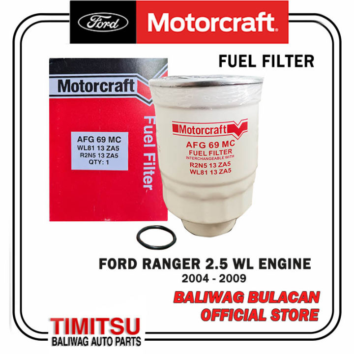 FUEL FILTER FORD RANGER 2.5 WL ENGINE 2004-2009 PART NO. AFG69MC ...