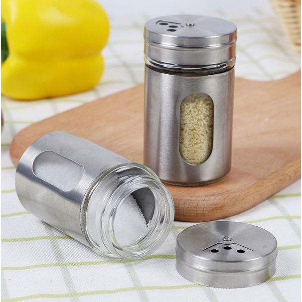 Lifestyled Stainless Steel Salt and Pepper Spice Shaker Condiments ...