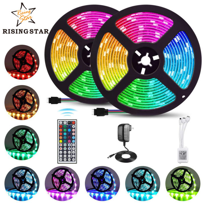 Rising Star Led Strip Lights 5M/10M With Remote Control RGB Ribbon TV ...