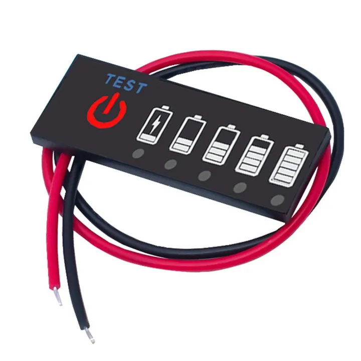 5 LED Battery Level Indicator 5S 18 5V 21V for Lithium Battery Power ...