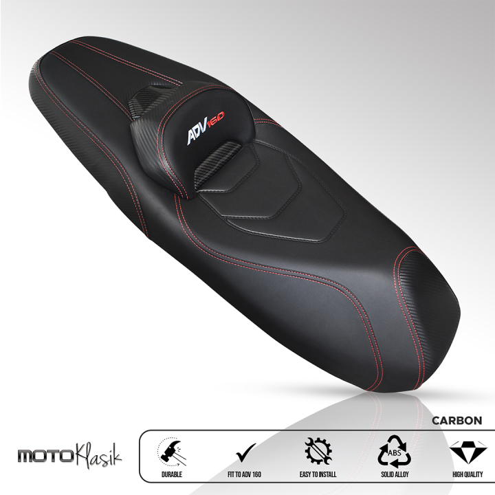 HONDA ADV 160 CAMEL BACK SEAT ASSEMBLY WITH EMBROID LOGO RED LINE ...