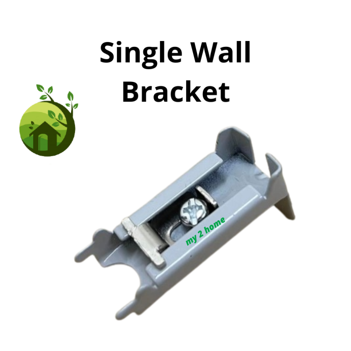 Wall Mounted DOSO Super Curtain Single Wall Bracket DIY Home ...
