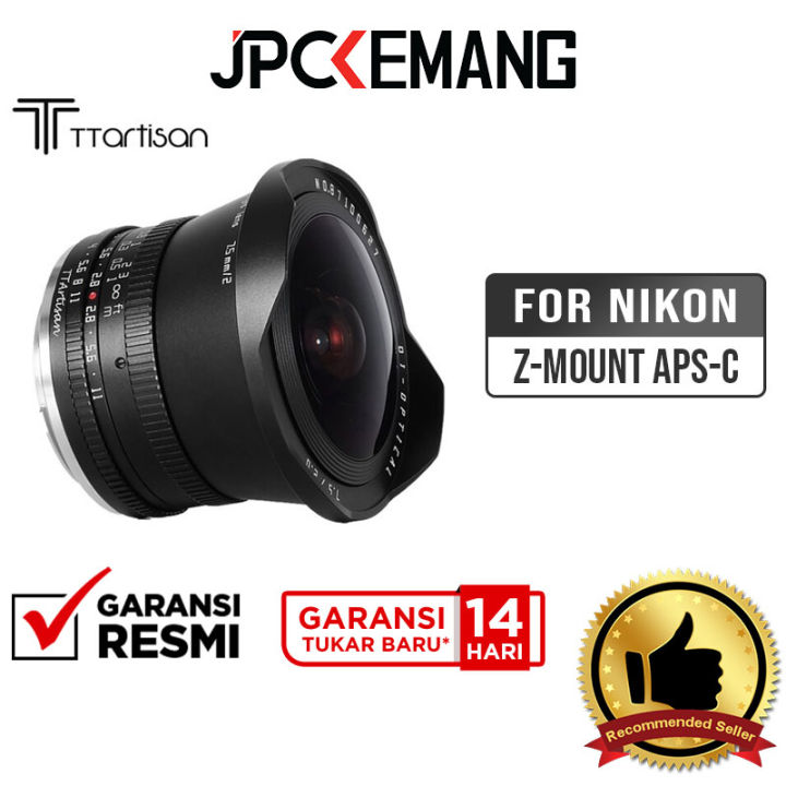 TTArtisan 7.5mm f2 Nikon Z APSC TT Artisan 7.5mm f/2 Fisheye JPC KEMANG GARANSI RESMI | Lazada ...