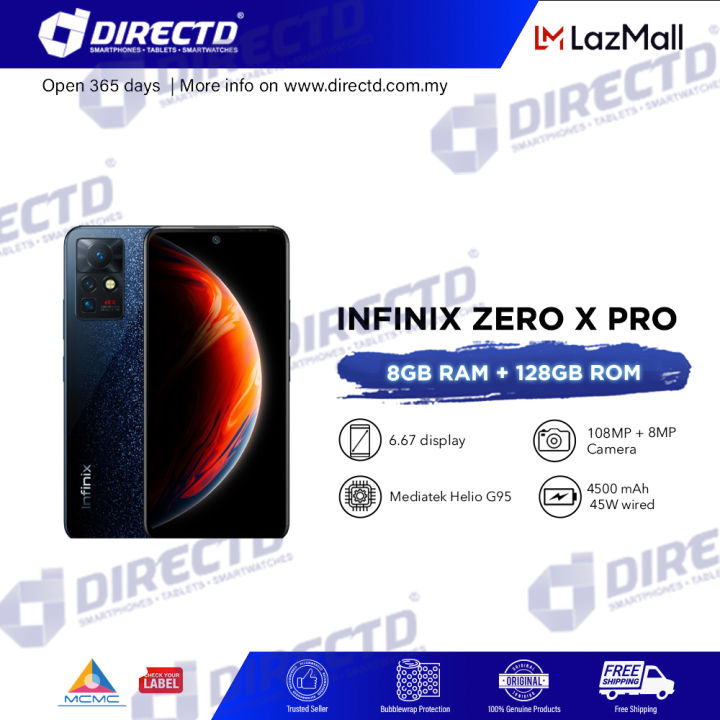 [READY STOCK] Infinix Zero X Pro [8GB RAM + 128GB ROM], 1 Year Warranty by Infinix Malaysia | Lazada