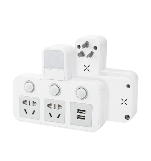 Multi-function power converter wireless socket with independent switch ...