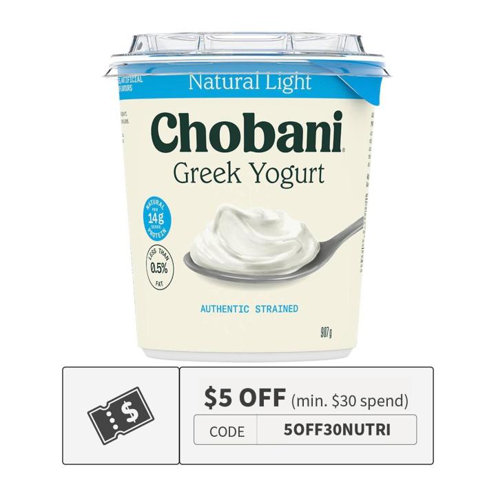 Chobani Greek Yogurt Natural Light Plain 907G | Lazada Singapore