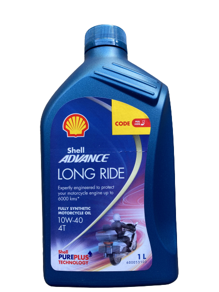 Original Shell Advance 4T Long Ride 10W-40 Fully Synthetic for ...