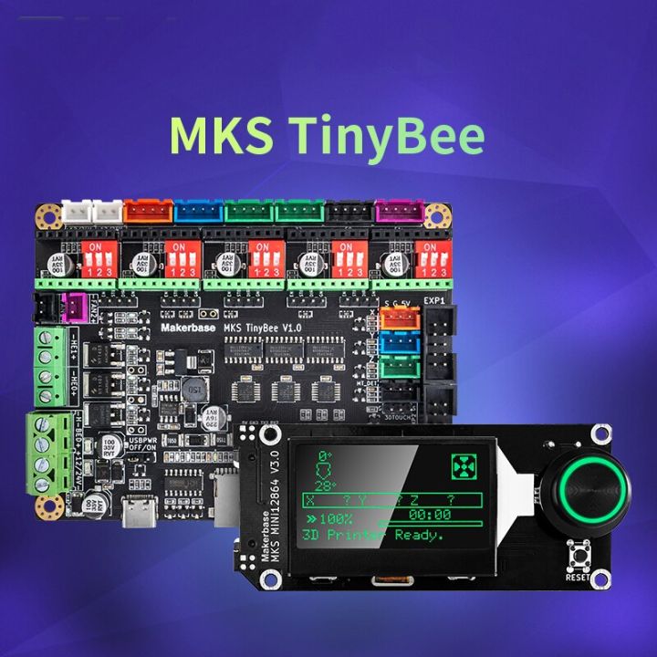 Makerbase MKS TinyBee 3D printer Control Board ESP32 MCU 3D Printer parts TFT screen wifi ...