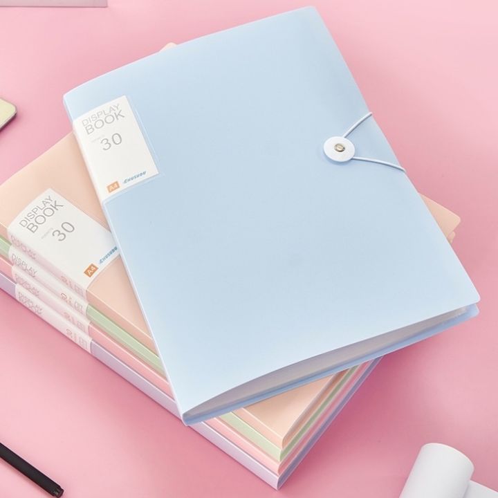 Clear Book A4/Long Paper Bag Clear Folder Presentation Book 30/60/80 ...