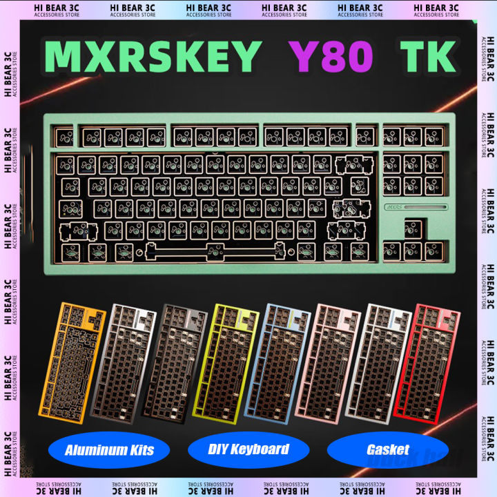 Mxrskey Y80 Tk Mechanical Keyboard Aluminum Kits Via Diy Hot Swap ...