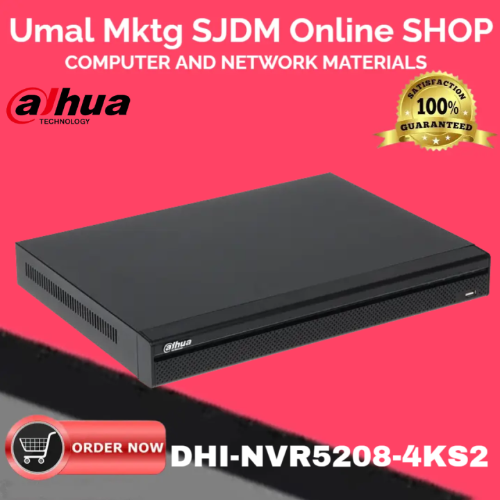 DAHUA DHI-NVR5208-4KS2 | 8 Channel 1U 4K&H.265 Pro Network Video Recorder (V2.00) | Lazada PH