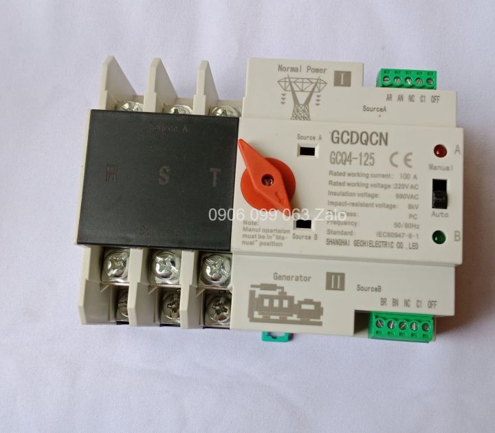 Bộ chuyển nguồn điện tự động không gián đoạn ATS 3P 100A, Thiết Bị Đảo ...