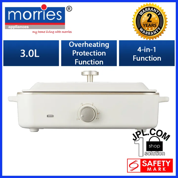 Morries 3.4L Multi-Function Cooker MS1000MPC ( Steamboat, hotpot, BBQ ...